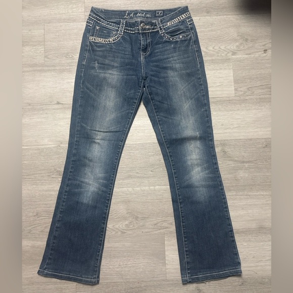 L.A. idol | Jeans | La Idol Dark Blue Flare Jeans | Poshmark